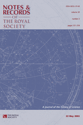 Experiments of Henry Cavendish | Notes and Records | The Royal Society