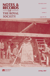 Volume 61 Issue 2 | Notes and Records | The Royal Society