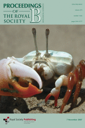 Volume 274 Issue 1626 | Proceedings B | The Royal Society