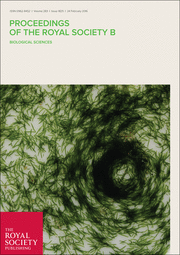 Volume 283 Issue 1825 | Proceedings B | The Royal Society
