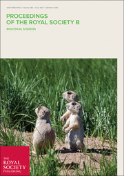 Volume 283 Issue 1827 | Proceedings B | The Royal Society