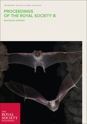 Volume 285 Issue 1885 | Proceedings B | The Royal Society