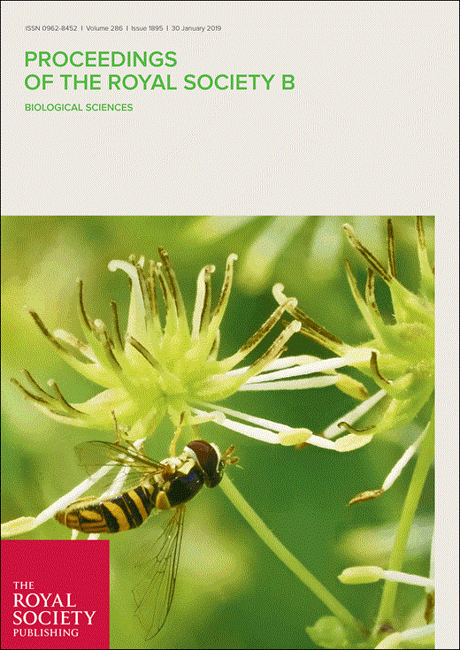 Volume 286 Issue 1895 | Proceedings B | The Royal Society