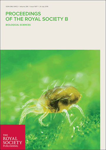 Volume 286 Issue 1907 | Proceedings B | The Royal Society