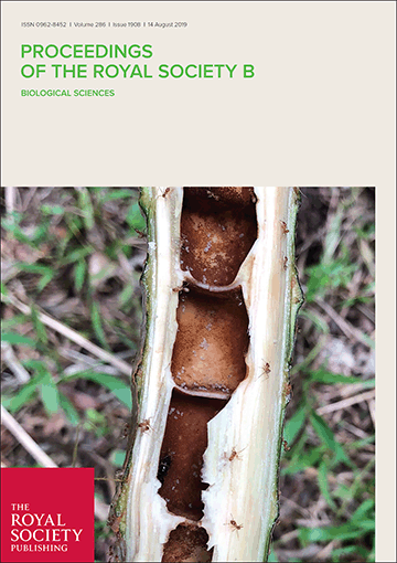 Volume 286 Issue 1908 | Proceedings B | The Royal Society
